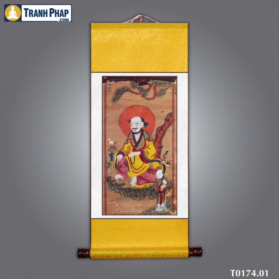Tranh Đạt Ma Sư Tổ phong cách Hàng Trống - Tranh Pháp